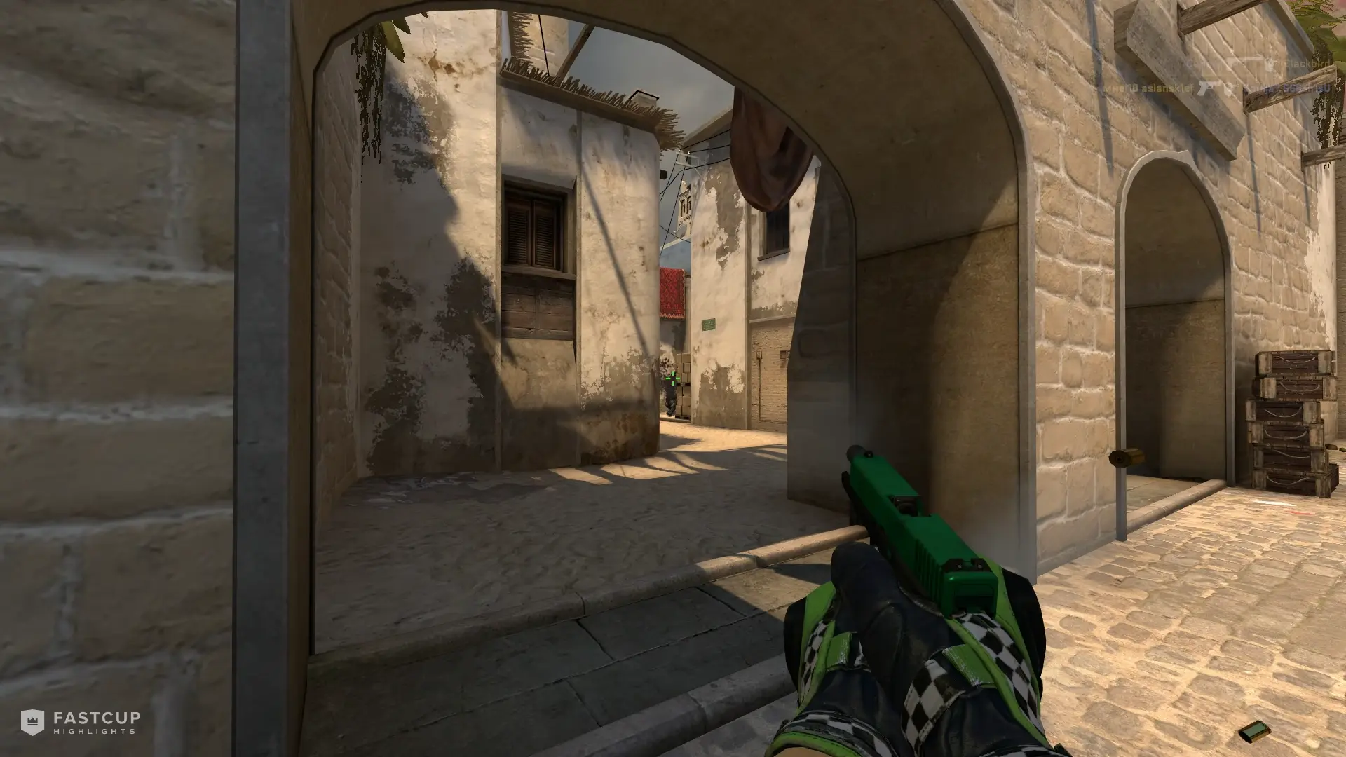 1v5 clutch with Glock-18 and USP-S | FASTCUP